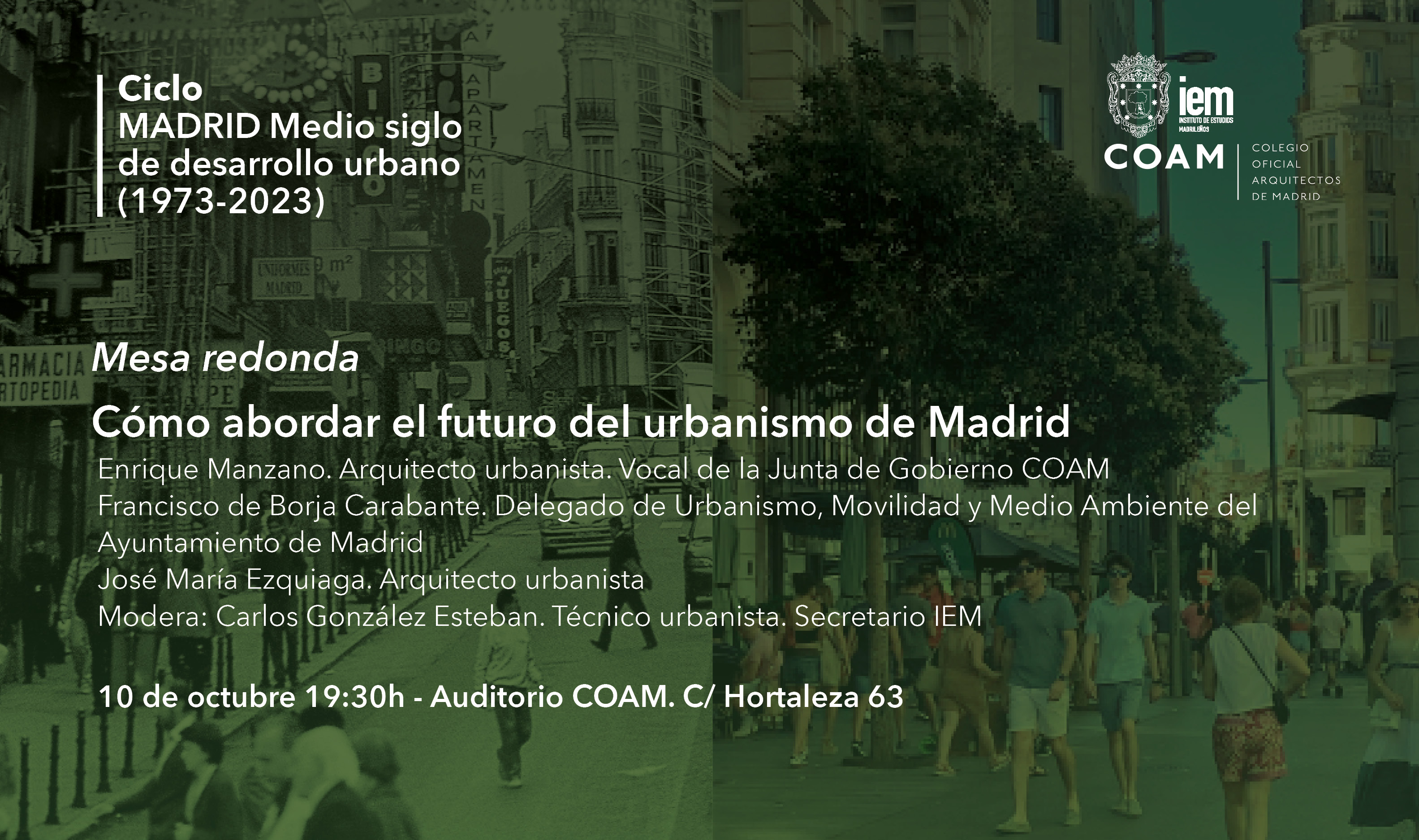 COAM - Mesa redonda: Cómo abordar el futuro del urbanismo en Madrid