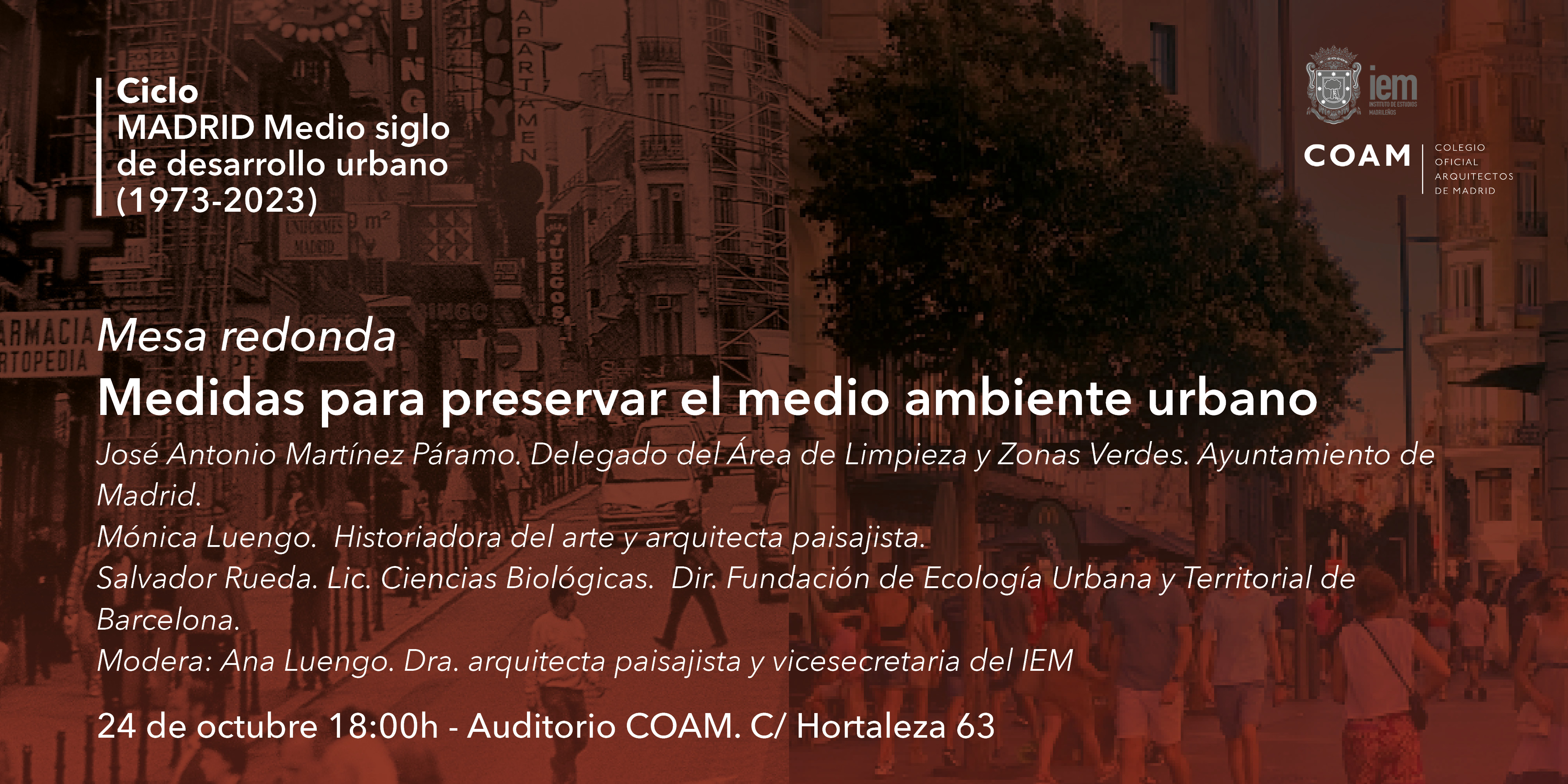 COAM - Mesa redonda: medias para preservar el medio ambiente urbano ...