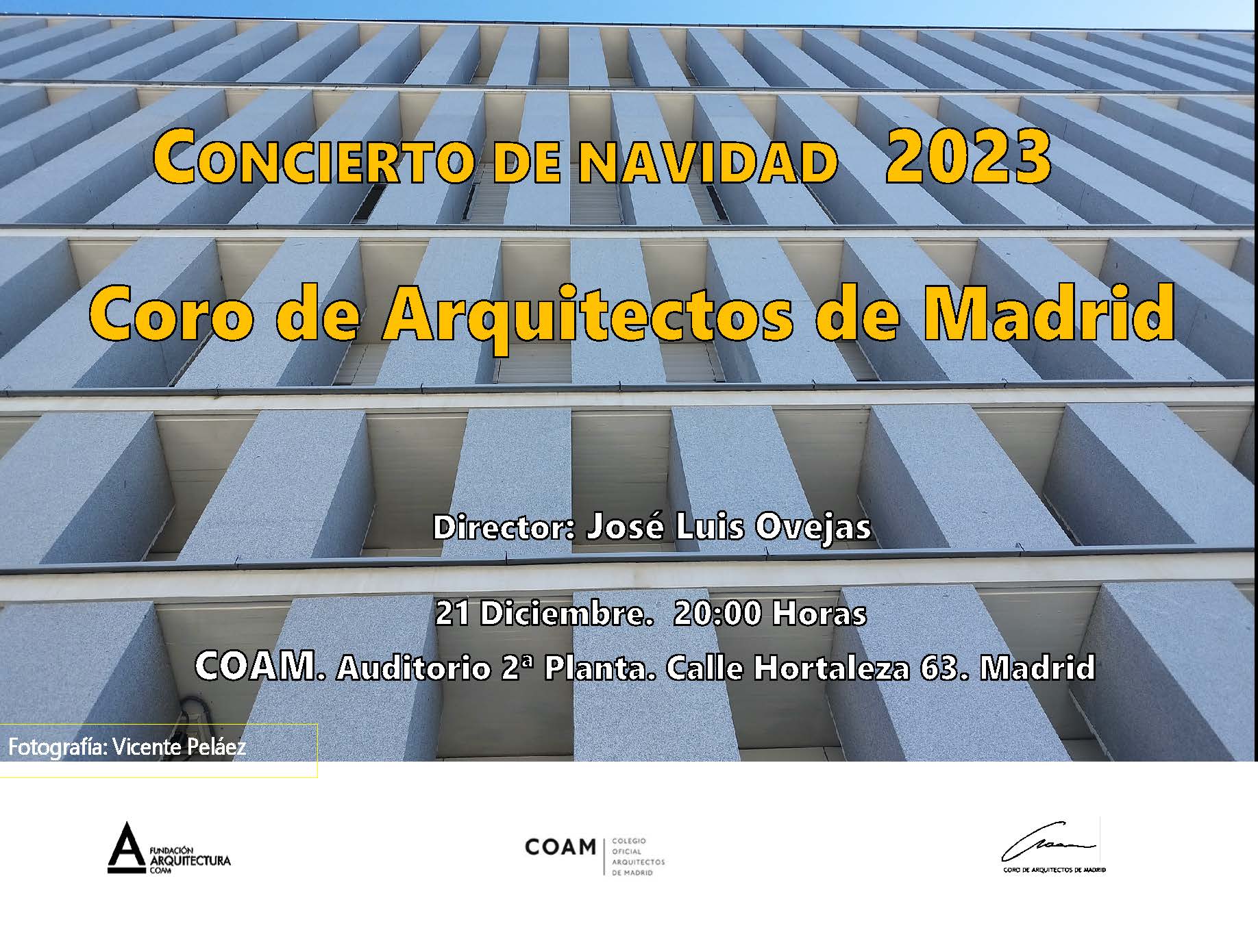 Concierto de Navidad. Coro de Arquitectos de Madrid - 2023 - COAM